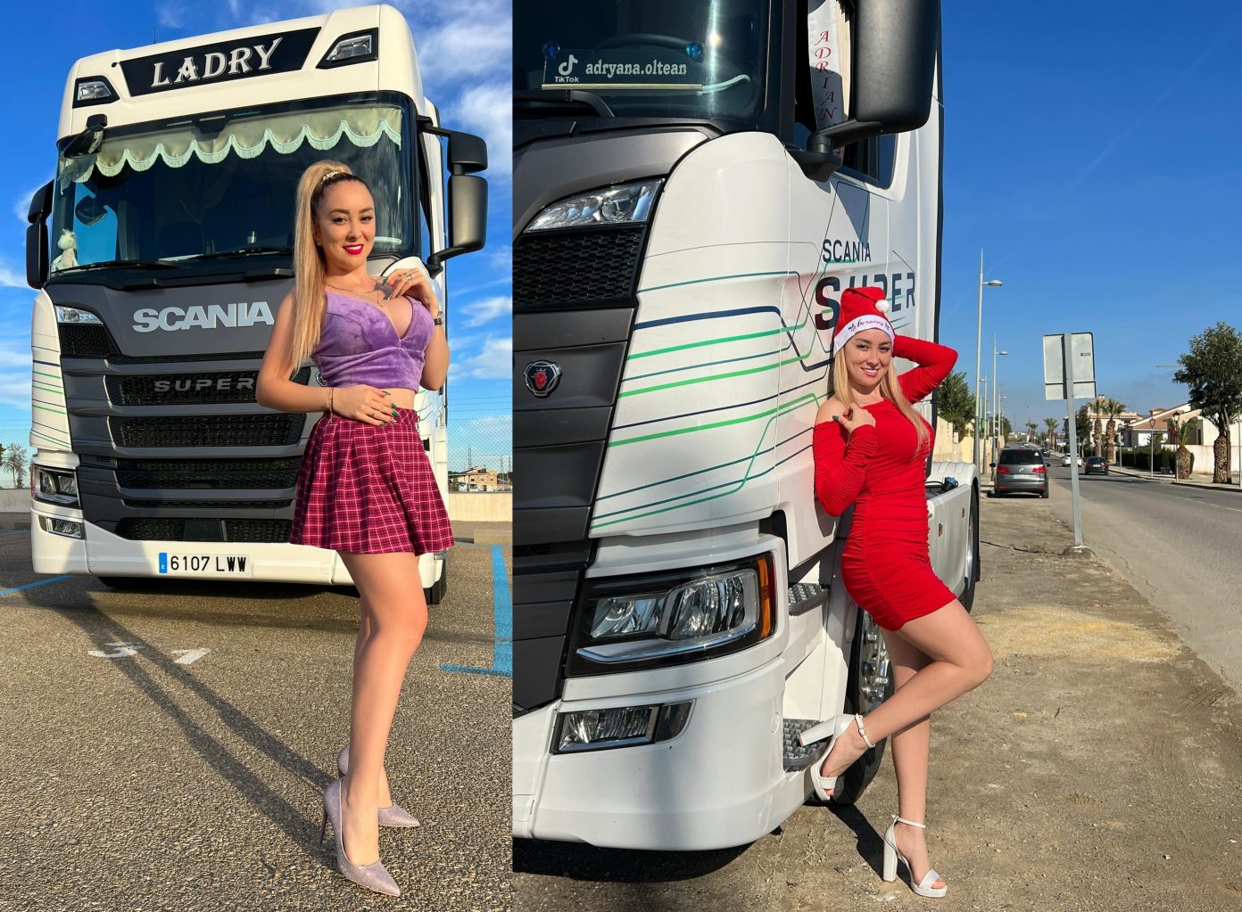 A condus „de când era mică”. Acum, frumoasa blondă din Reteag străbate ...